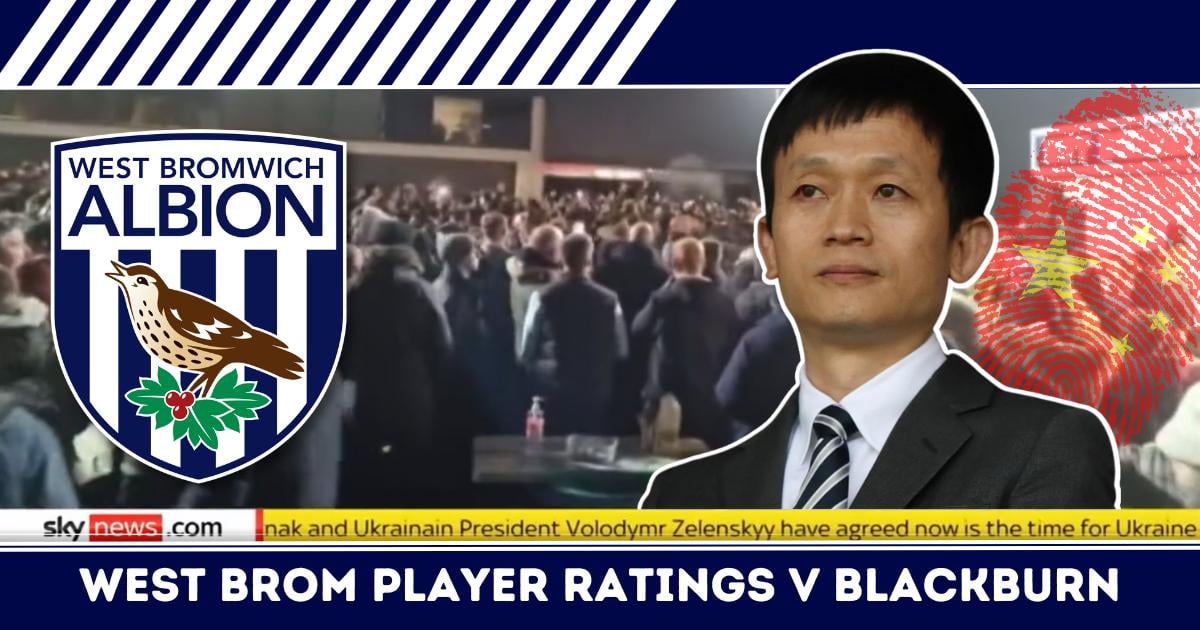 West Brom fans' protests shown by Sky News amid government update