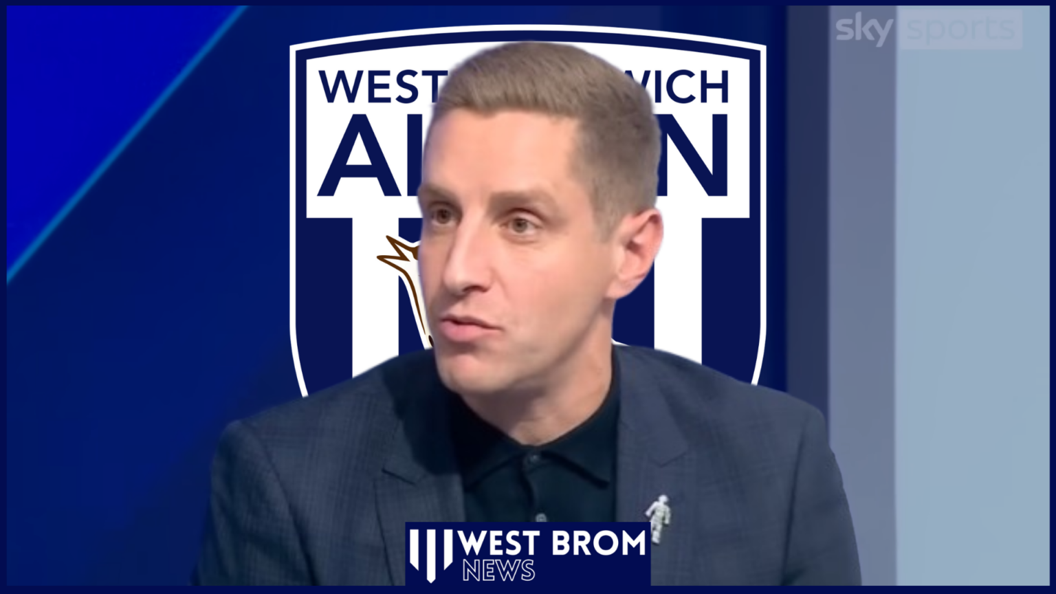 Michael Dawson wowed by Mowbray news at West Brom live on air today