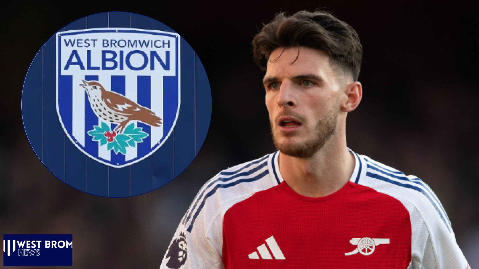 Declan Rice reacts as Arsenal star Nwaneri sends message from The Hawthorns